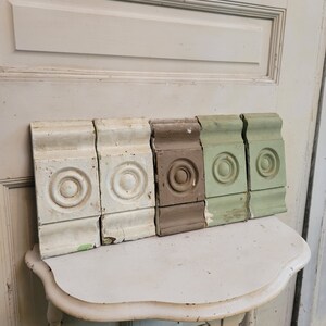 5 Matching Bullseye Trim Blocks Antique Corner Blocks Plinth - Etsy