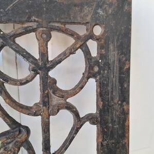 12 X 14 Fancy Vent Cover, Vintage Cast Iron Register, Architecture ...