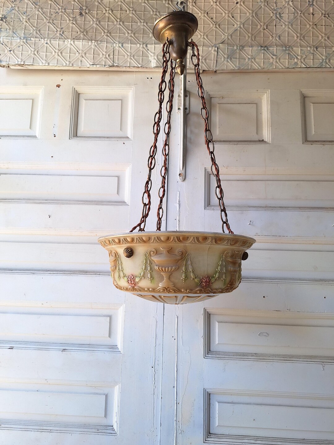 Inverted Dome Light Bowl Chandelier, Inverted Dome Light, Hanging Bowl ...