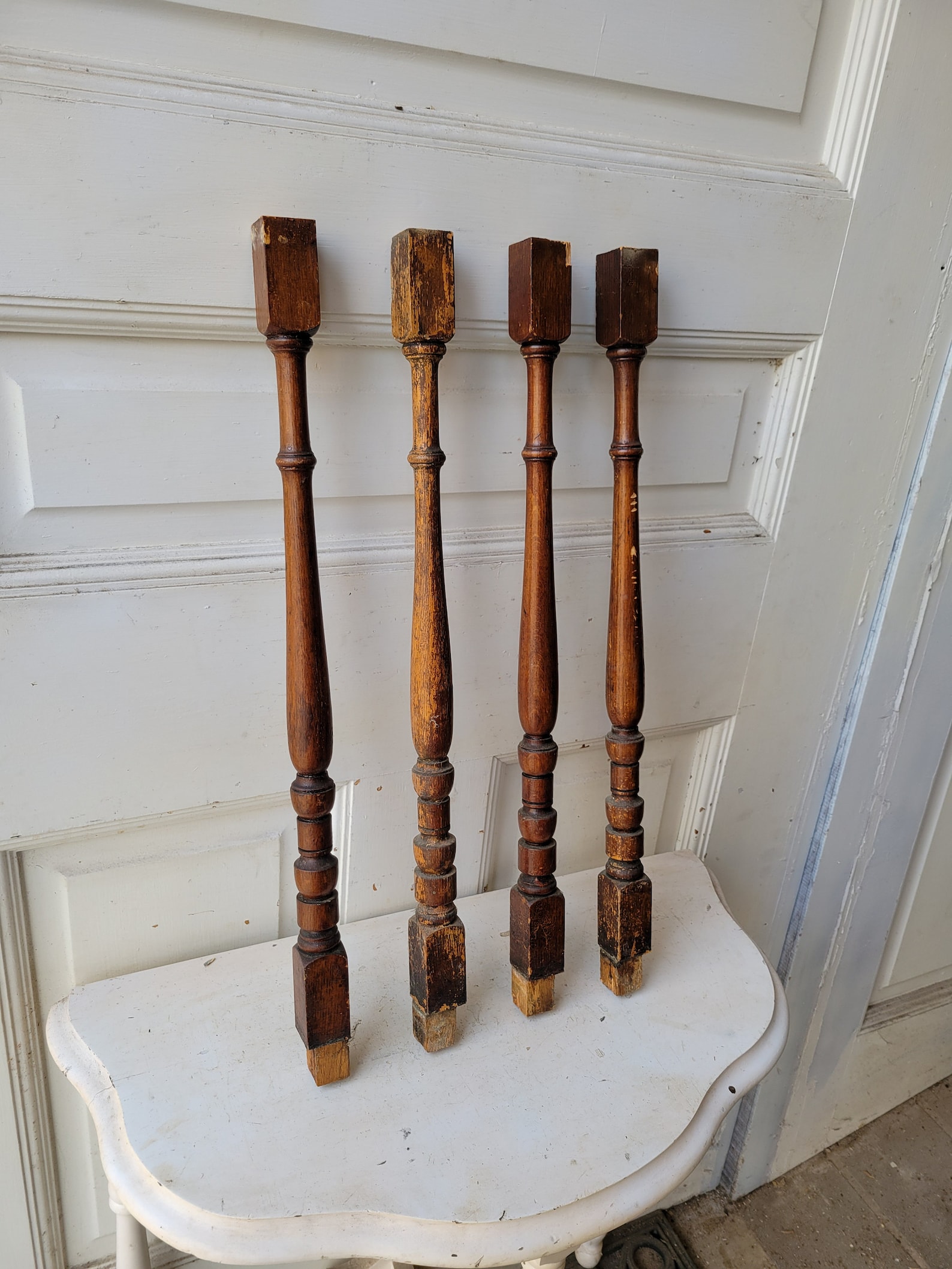 Set of Eleven Antique Spindles 11 Old Wood Spindles Stair - Etsy
