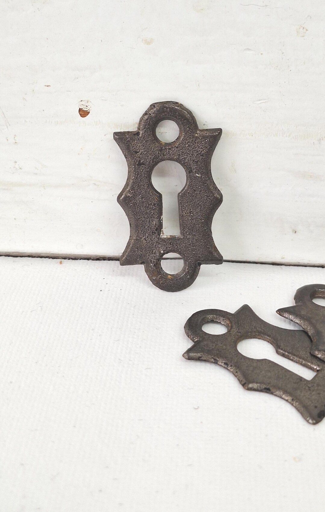 Antique Cast Iron Keyhole Cover, Simple Iron Key Hole Escutcheon - Etsy