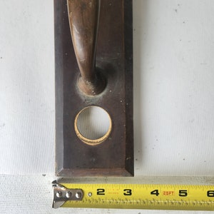 Antique Bronze Push Pull Handles by Sargent, Swinging Door Pulls, Brass Push Plate, Commercial ...