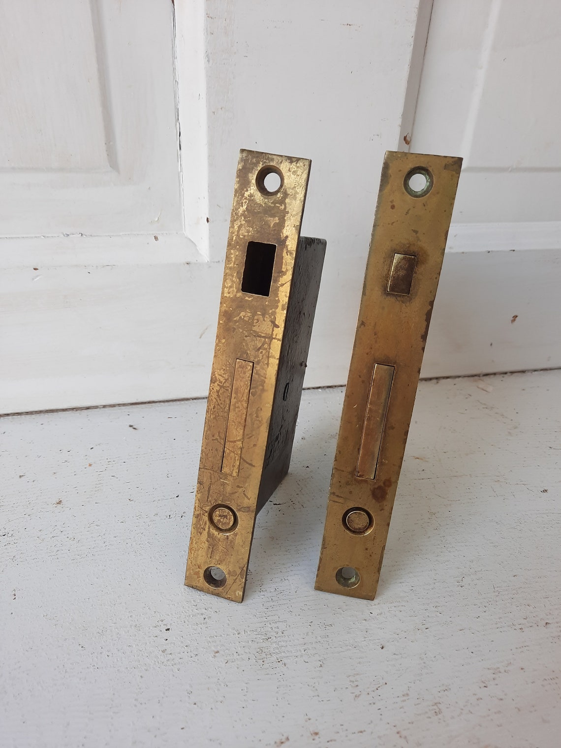 Double Pocket Door Hardware Set, Pocket Door Mortise Locks, Pocket Door ...