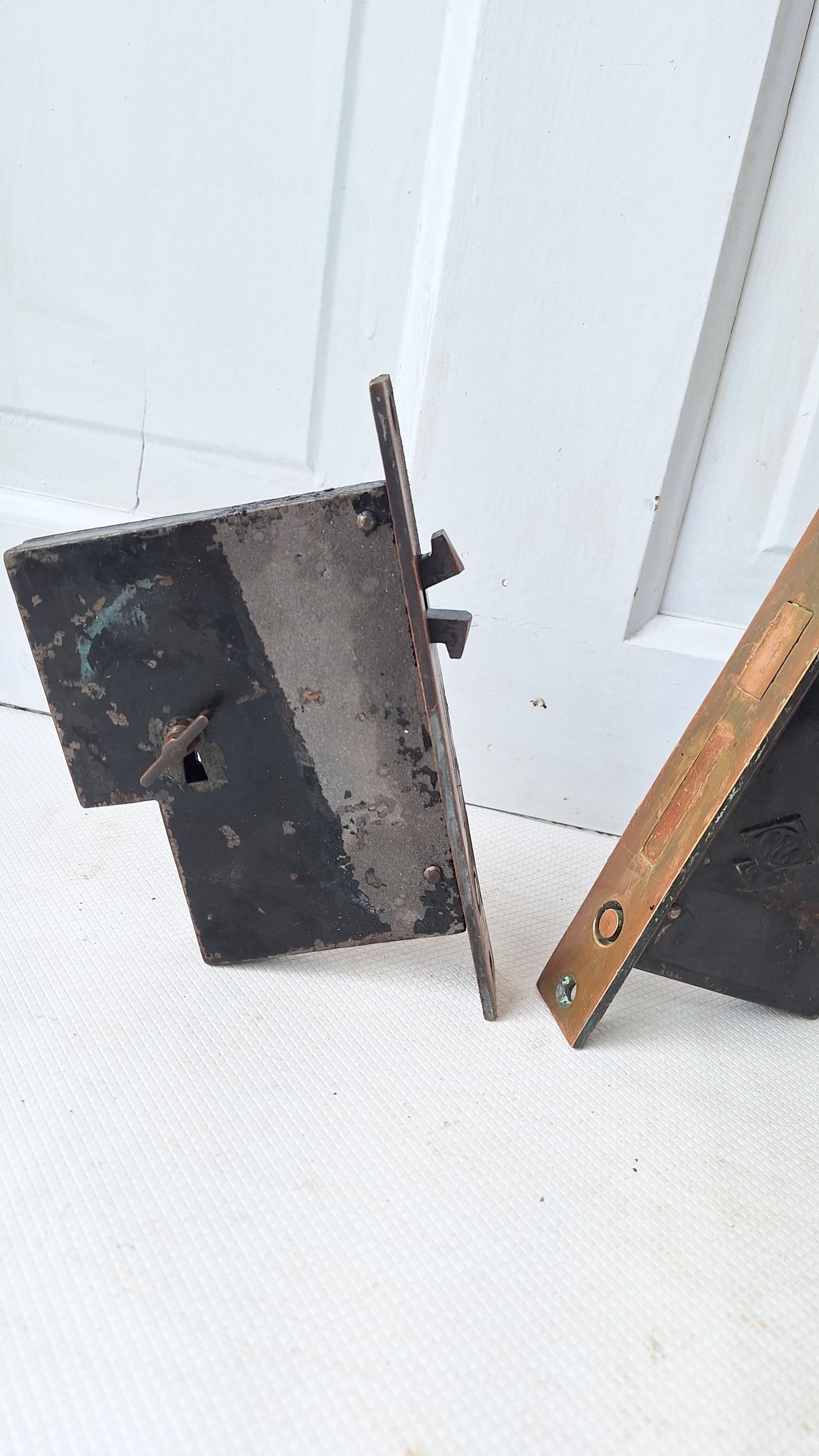 Double Pocket Door Hardware Set With Key, Pocket Door Mortise Locks ...