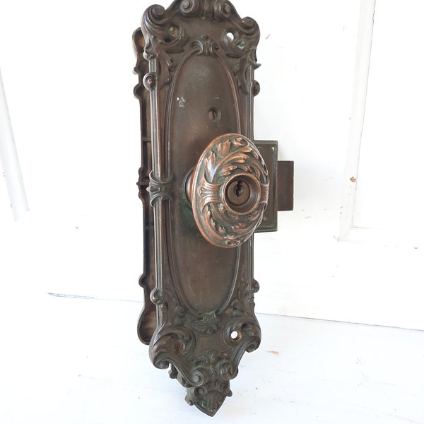 Antique Front Door Lock Set - Etsy