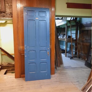 34" Italianate Door, Large Antique Door, Solid Wood Door, Chamfered ...