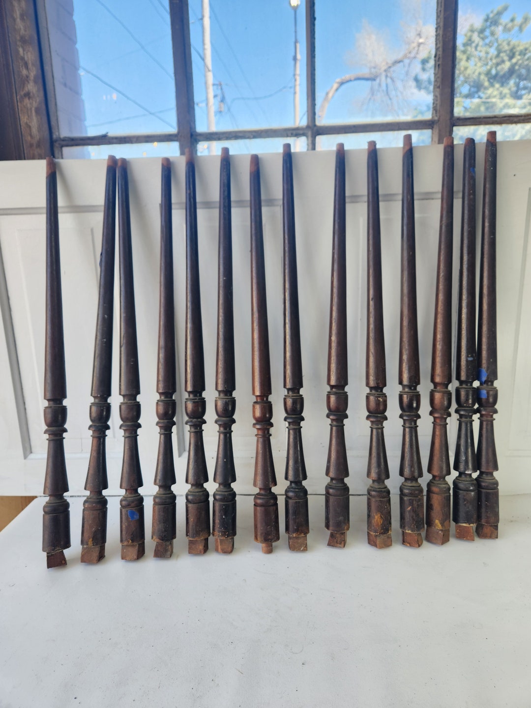 14 Antique Staircase Spindles, Staircase Balusters, Staircase Railing ...