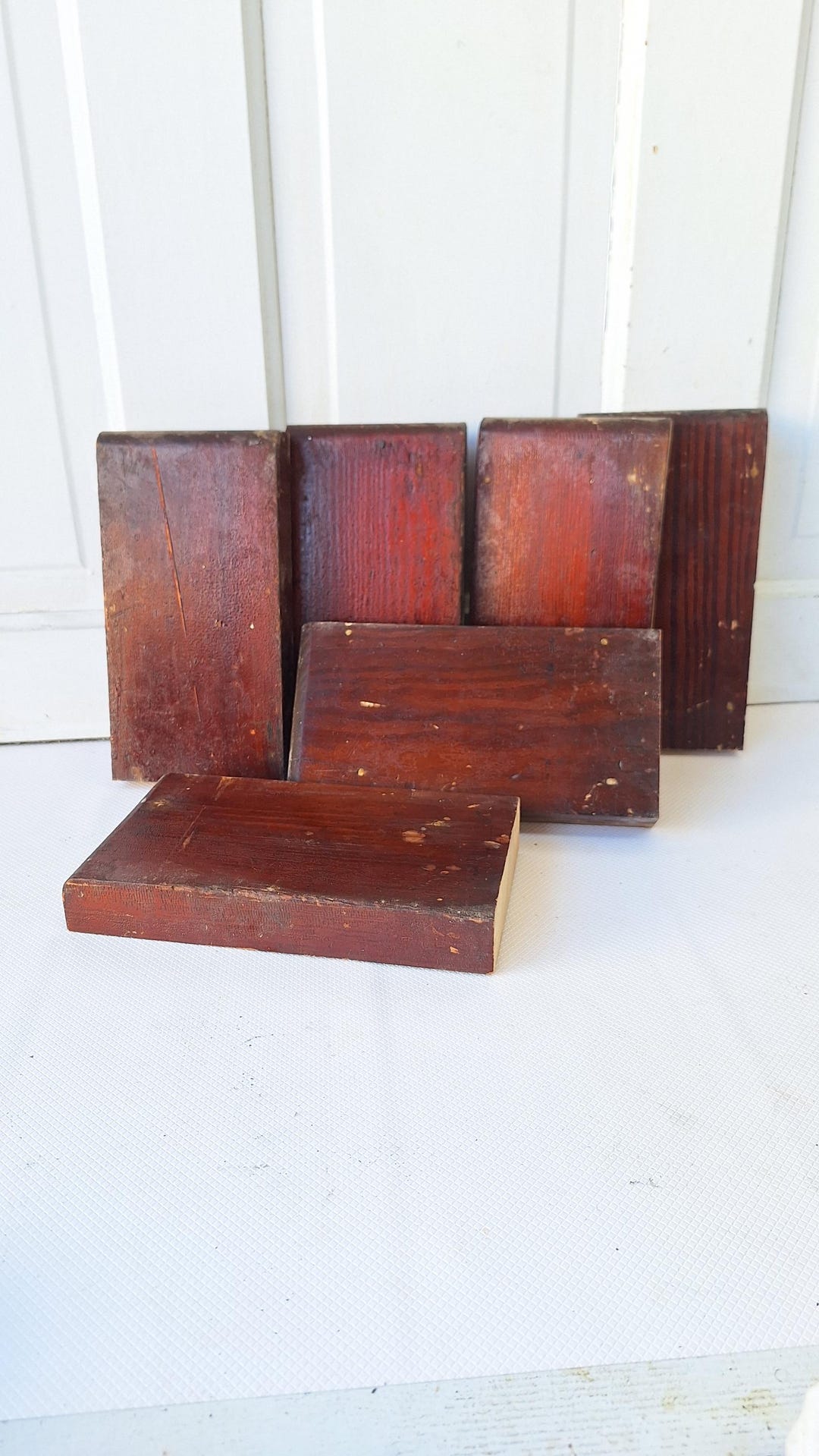 6 Matching Trim Blocks, Antique Corner Blocks, Plinth Blocks, Antique ...
