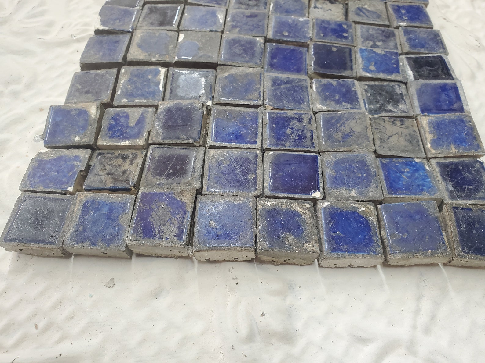 65 Small Blue Tiles Small Antique Tiles Fireplace Hearth - Etsy