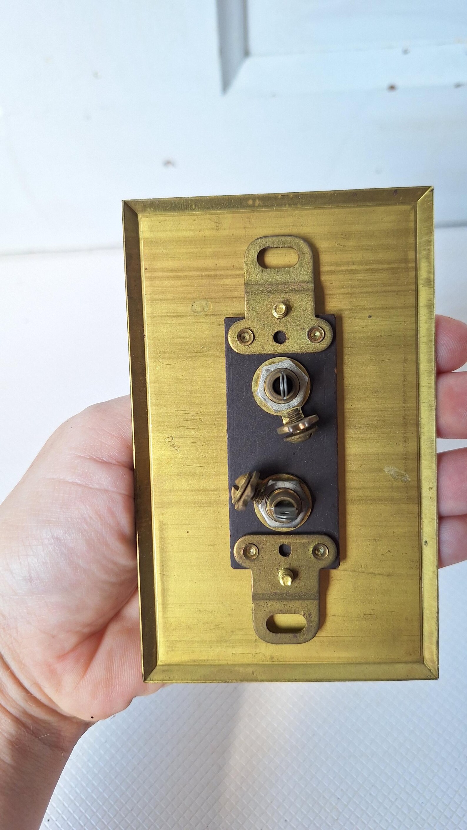 NOS Brass Radio Outlet Switchplate: Vintage Aerial Ground - Etsy