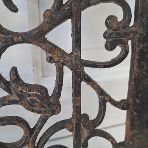 12 X 14 Fancy Vent Cover, Vintage Cast Iron Register, Architecture ...