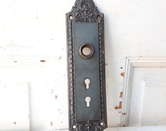 Lion Design Bronze Victorian Back Plate by Sargent, Eastlake Escutcheon ...