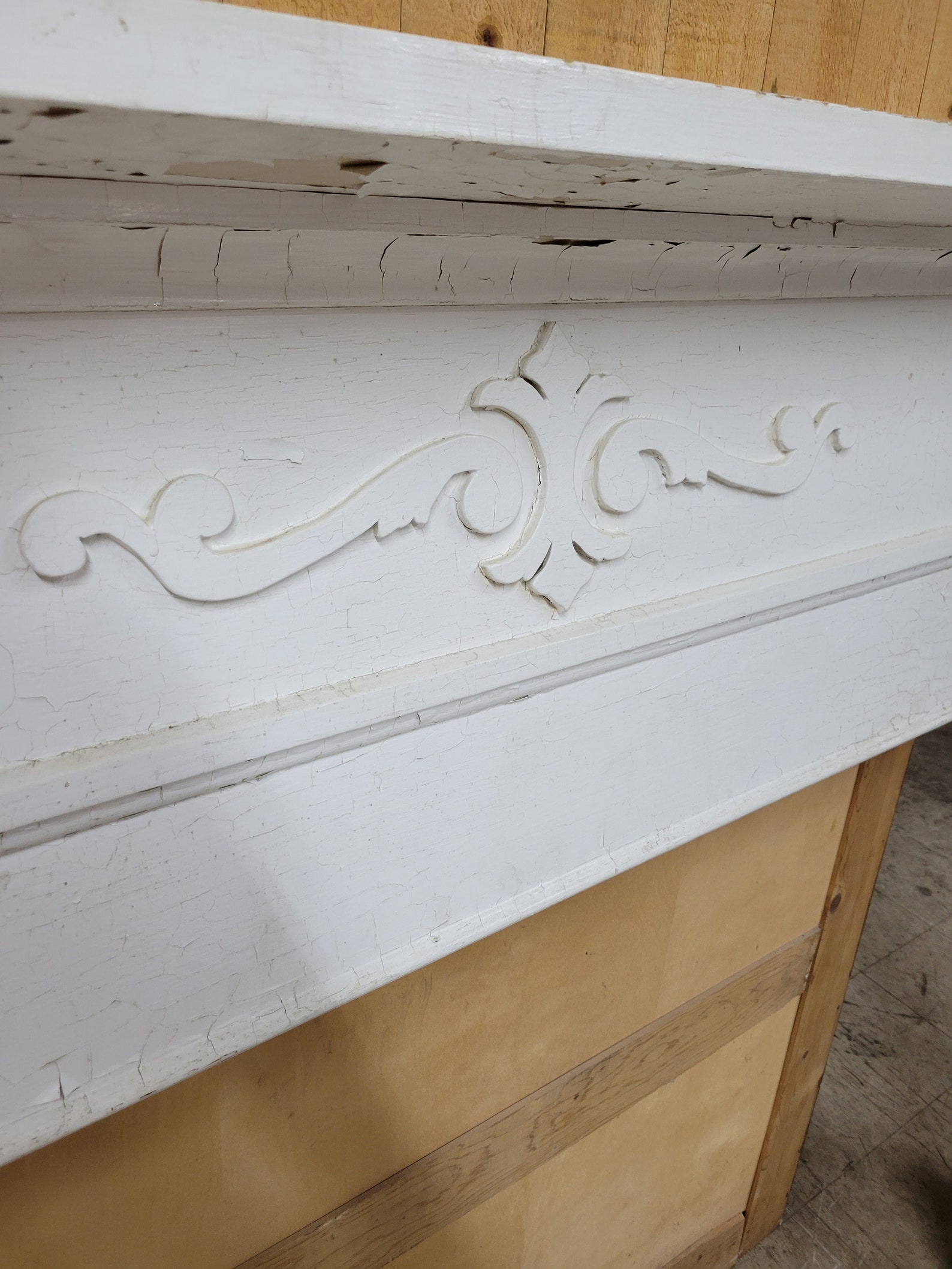 Carved Antique Mantel Fireplace Mantel Antique White Mantle - Etsy