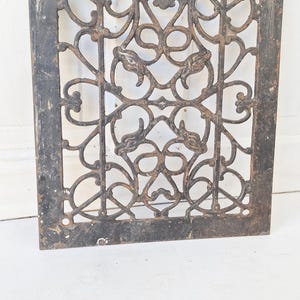 12 X 14 Fancy Vent Cover, Vintage Cast Iron Register, Architecture ...