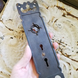 Exterior Door Plate Antique Door Plate Double Keyhole Two | Etsy