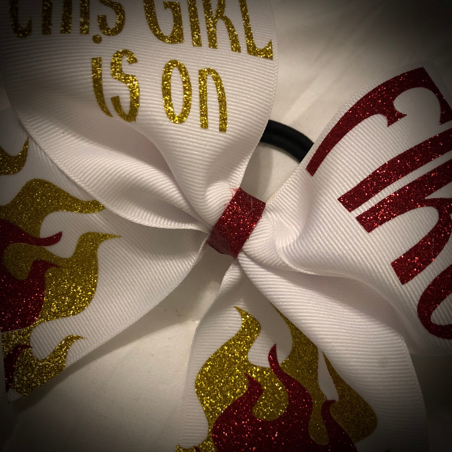 Girl on Fire~glitter Bow CHEER Bow, Makes a Great Cheer Gift, Available ...
