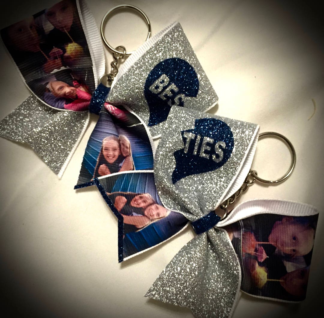 Best Friends KEYCHAIN Cheer Bow~photo Bow MANY Colors, Cheer Gift ...