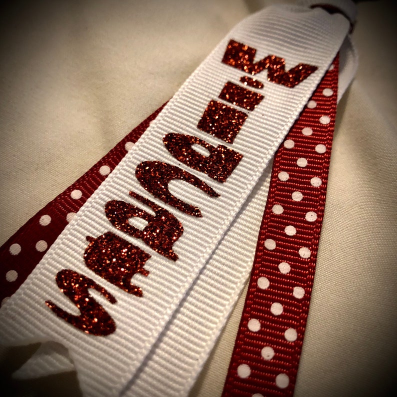 Ribbon Keychain, Personalized Keychain, 4 Inch, Choose Your Colors ...