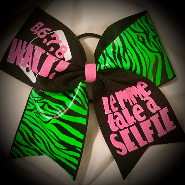 Zebra Cheer Bow - Etsy