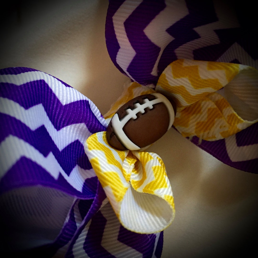 YOUR Team~football Boutique BOW - Etsy