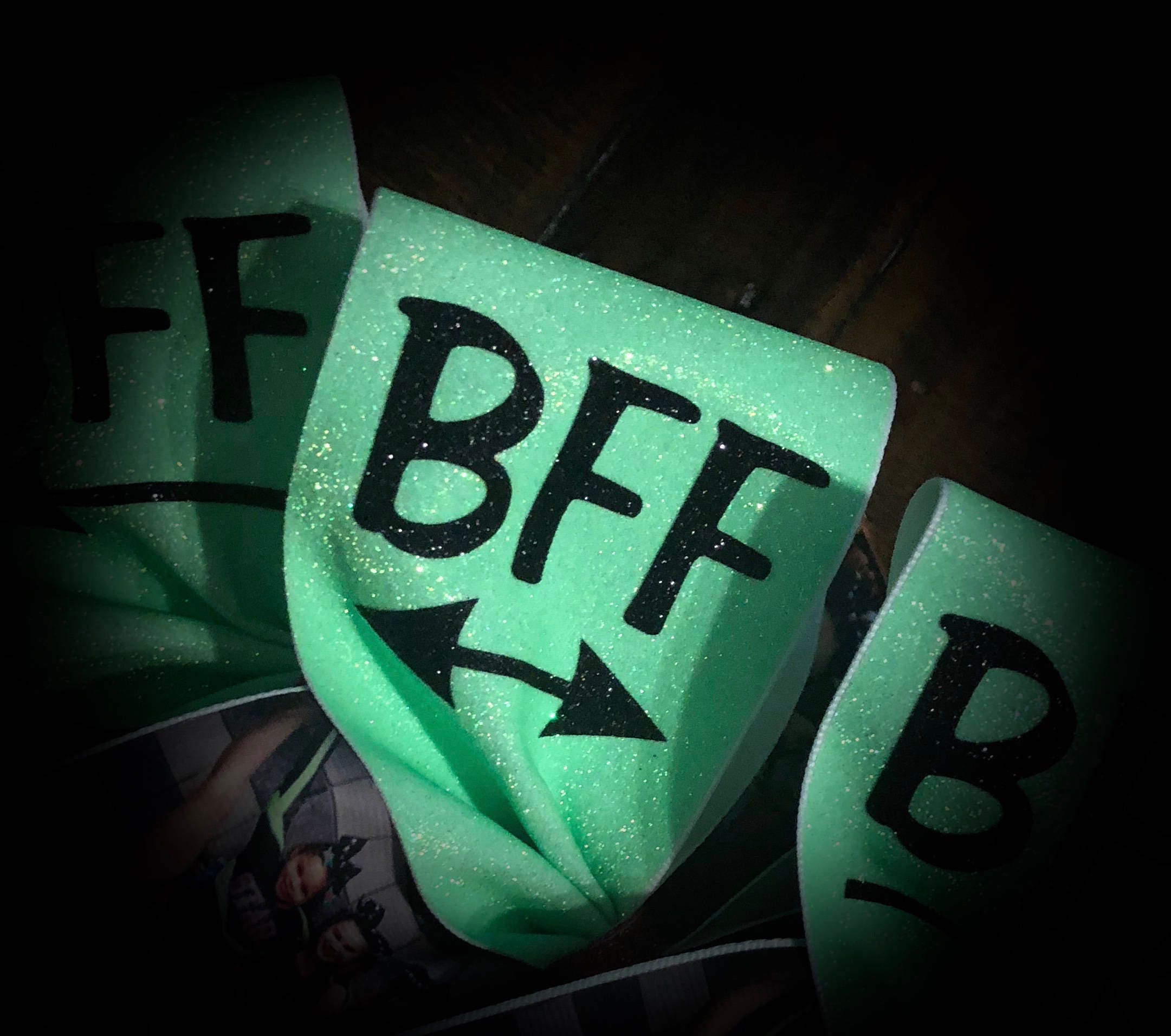 Best Friends BowsPersonalized PHOTO Bow Cheer Bow CHOOSE | Etsy