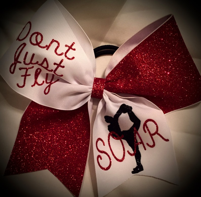 SOAR Cheer Flyer Bow Hair Bow ALL Colors Available CHEER Bow | Etsy