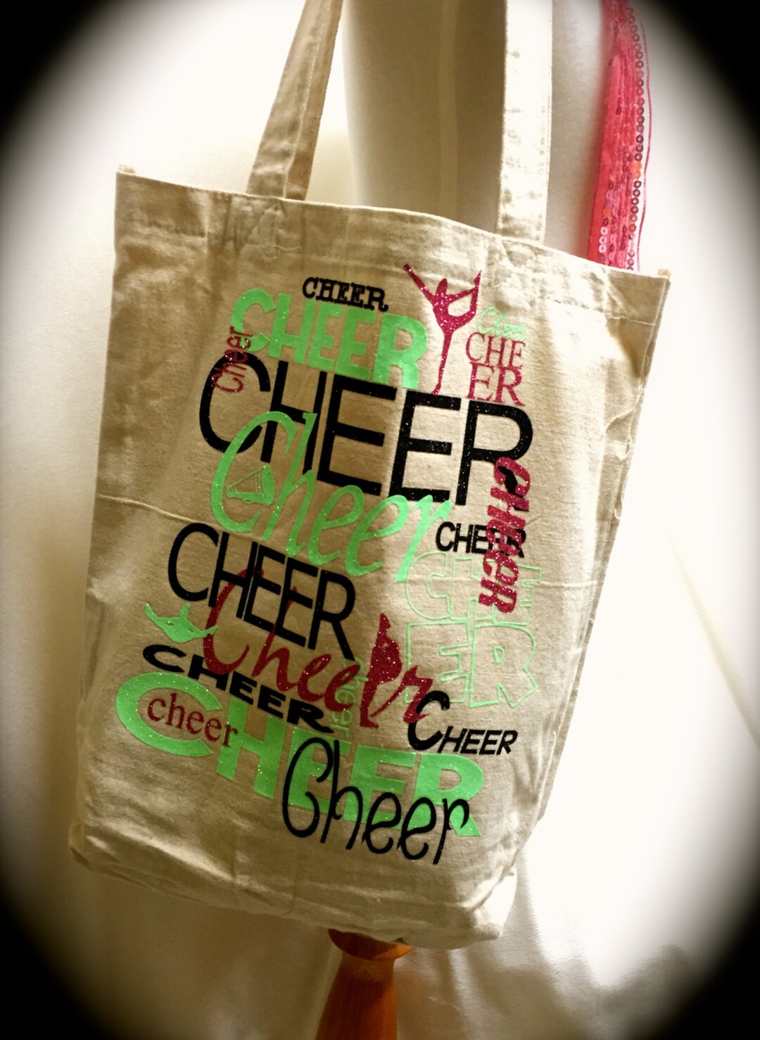 Cheer Bag CHOOSE Your Colors~cheer Canvas Tote Bag Cheer Gift Coach ...