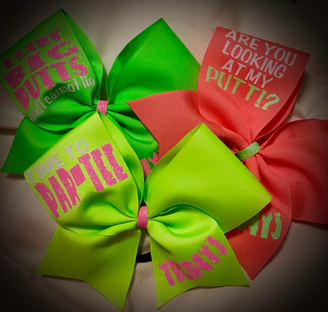 GLOW BOW Glow Party Blacklight Glow Bowadd Text Squad | Etsy