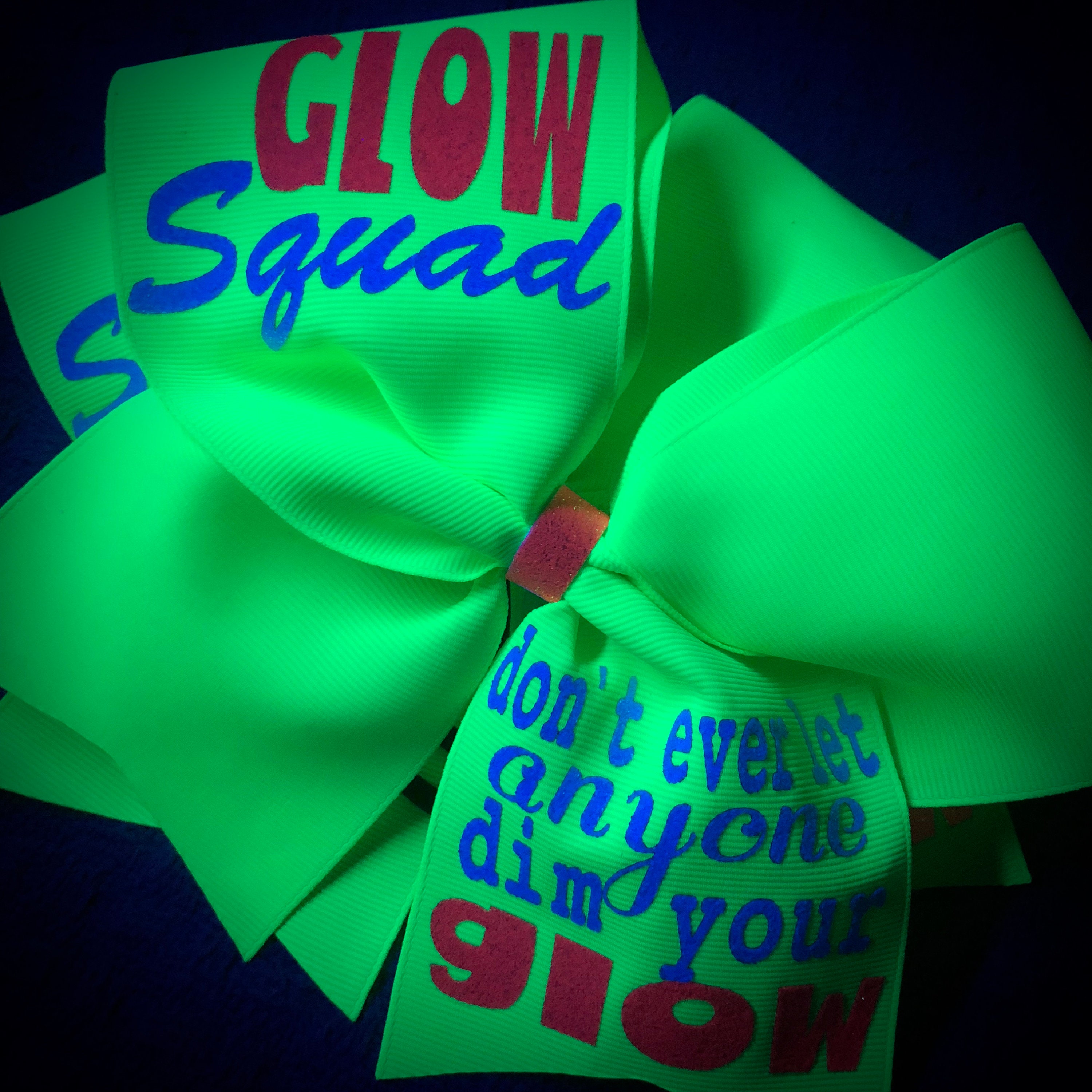 Blacklight GLOW Bow Glow Cheer Bow Cheer Party Glow Part Lunar - Etsy UK