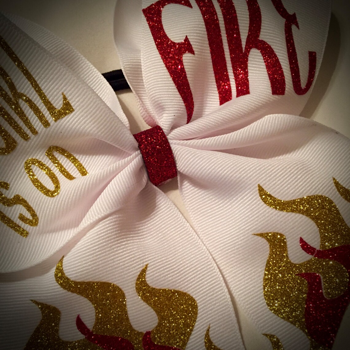 Girl on Fire~glitter Bow CHEER Bow, Makes a Great Cheer Gift, Available ...