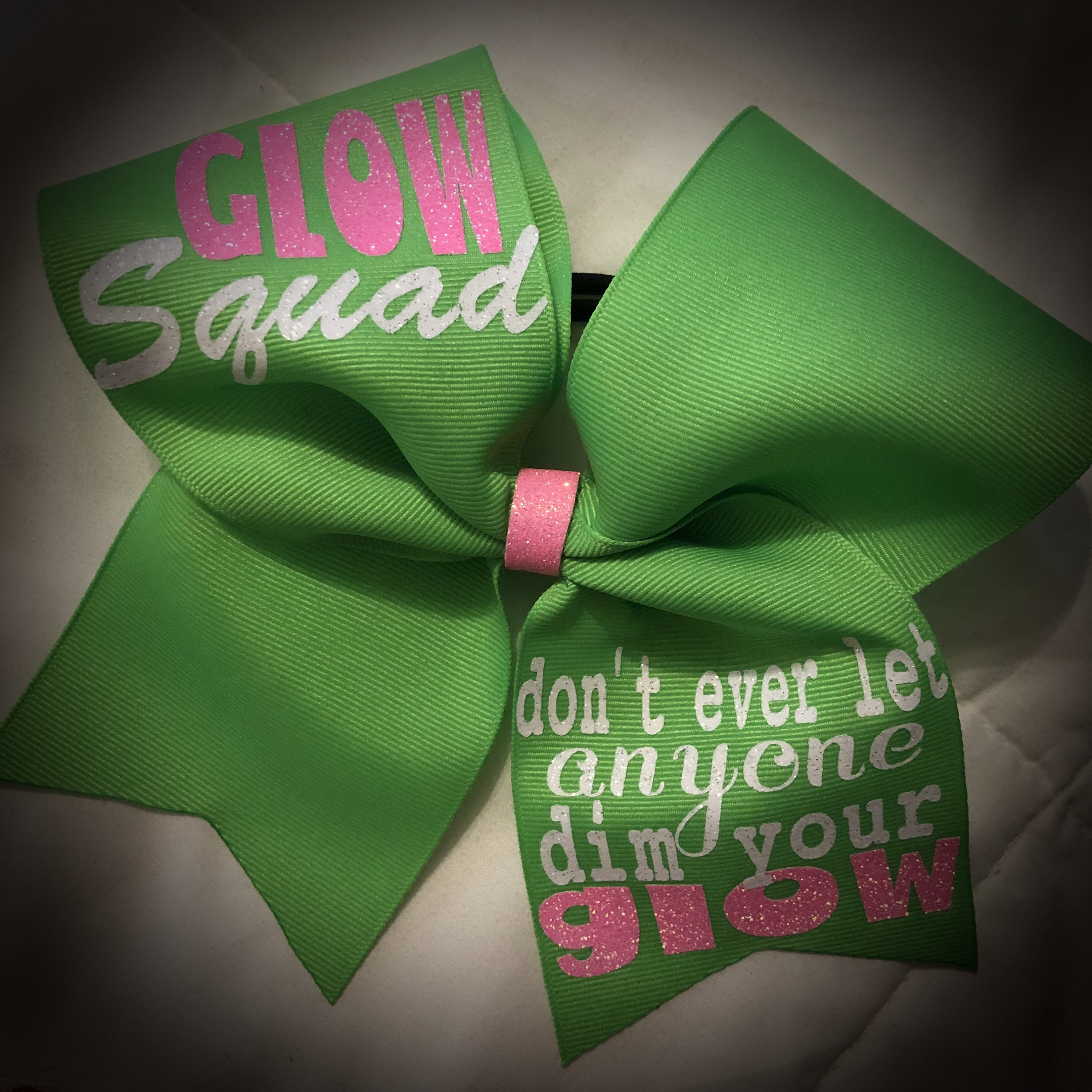 GLOW BOW Glow Party Blacklight Glow Bowadd Text Squad - Etsy