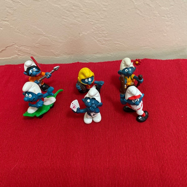 Rare Smurf Figurines - Etsy