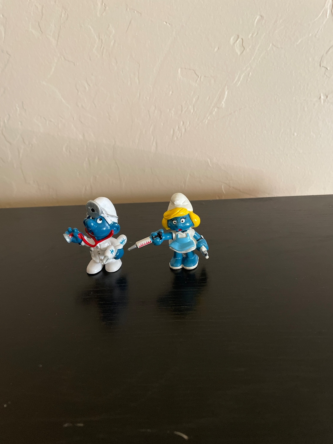 Rare Vintage Smurf Figures From the 70's Doctor and Nurse - Etsy
