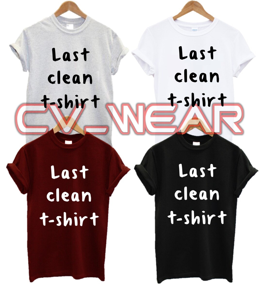 Last Clean T Shirt Not a Morning Person Crazy Love Fashion Tumblr Funny ...