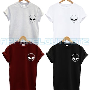 Alien Pocket Logo T Shirt Ufo Swag Dope Hipster Trend Fashion - Etsy