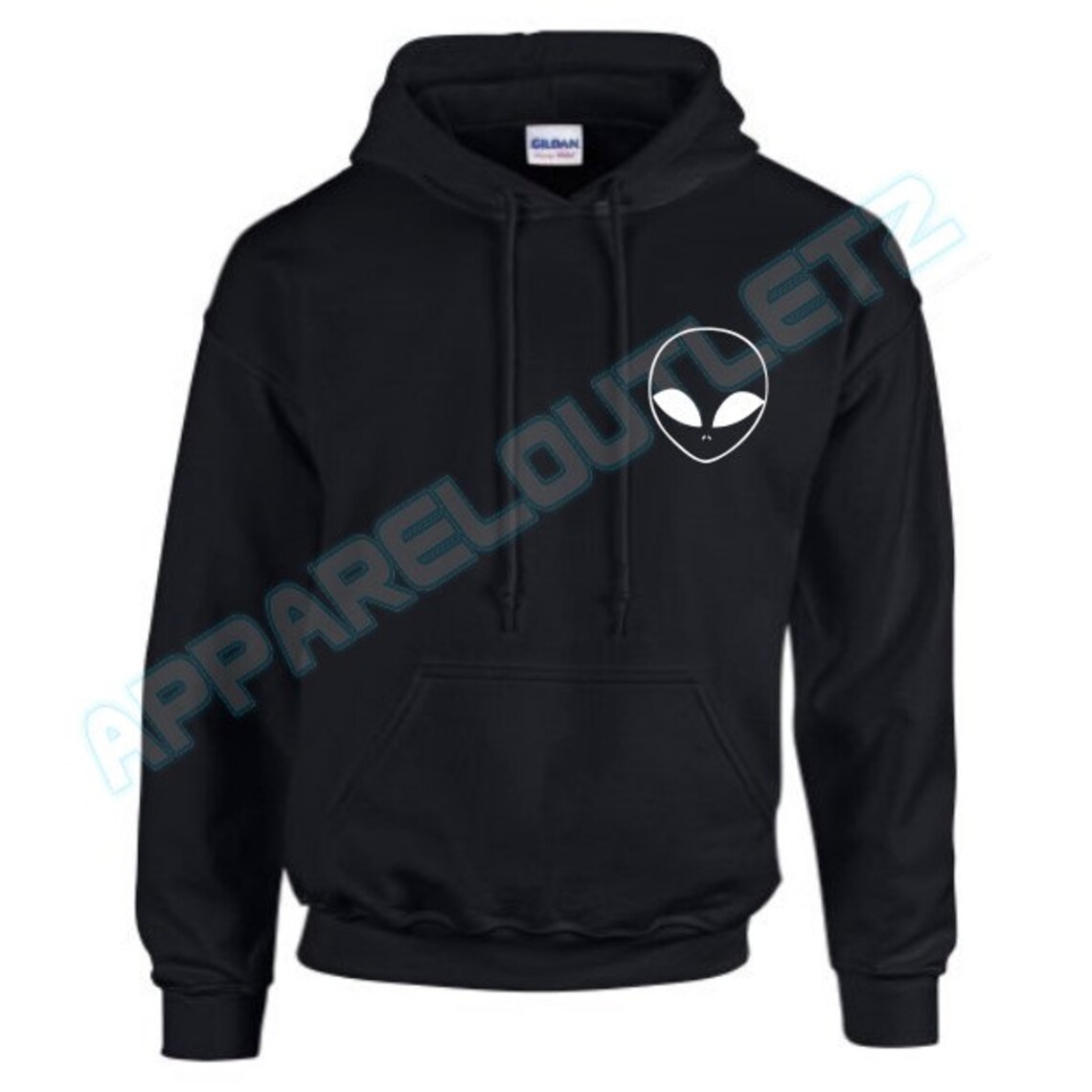 Alien Pocket Logo Hoody Hooded Top Hoodie Ufo Swag Spaceship - Etsy