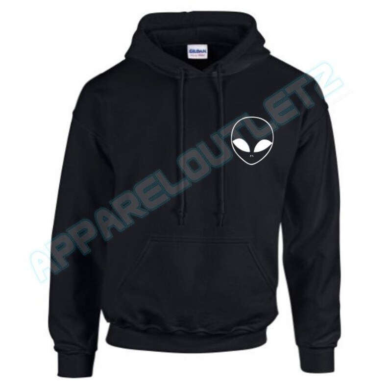 Alien Pocket Logo Hoody Hooded Top Hoodie Ufo Swag Spaceship - Etsy