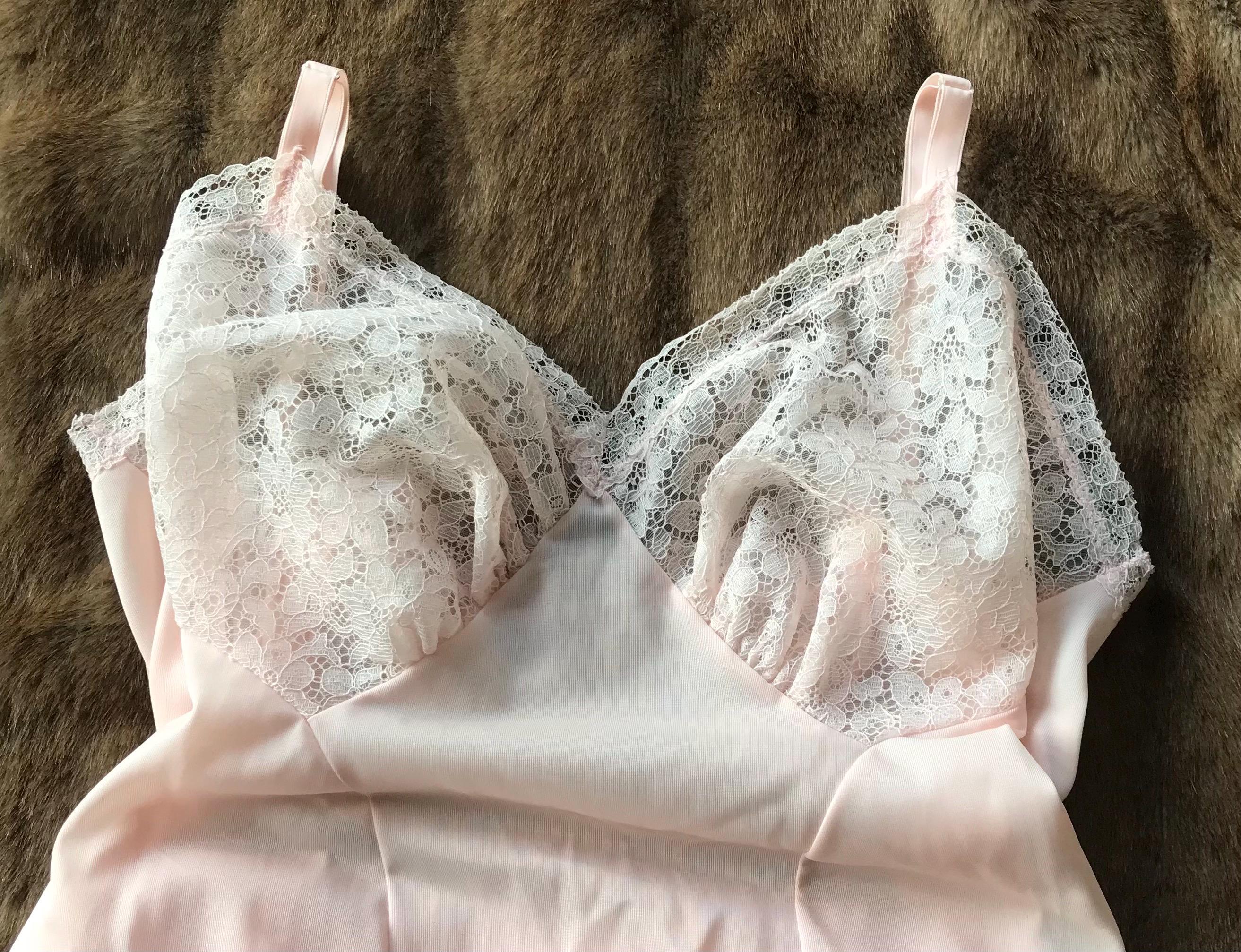 Vintage 1950s Sheer Light Pink Lingerie Playsuit Teddy Bodysuit From ...