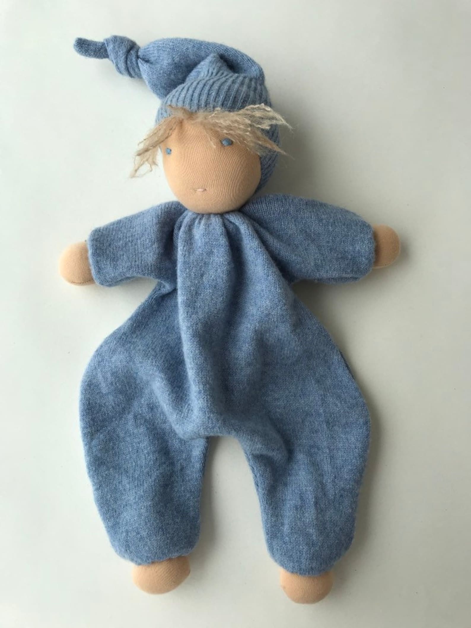 Light Blue 15 Wool Soft Bodied Doll - Etsy