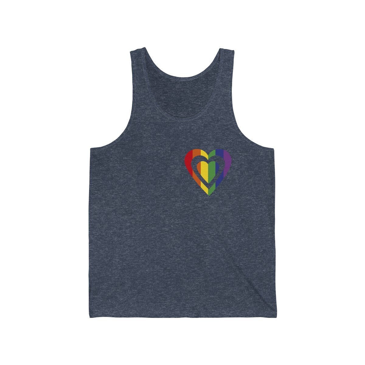 Gay Pride Tank Top Pride Clothing Rainbow Heart Shirt - Etsy