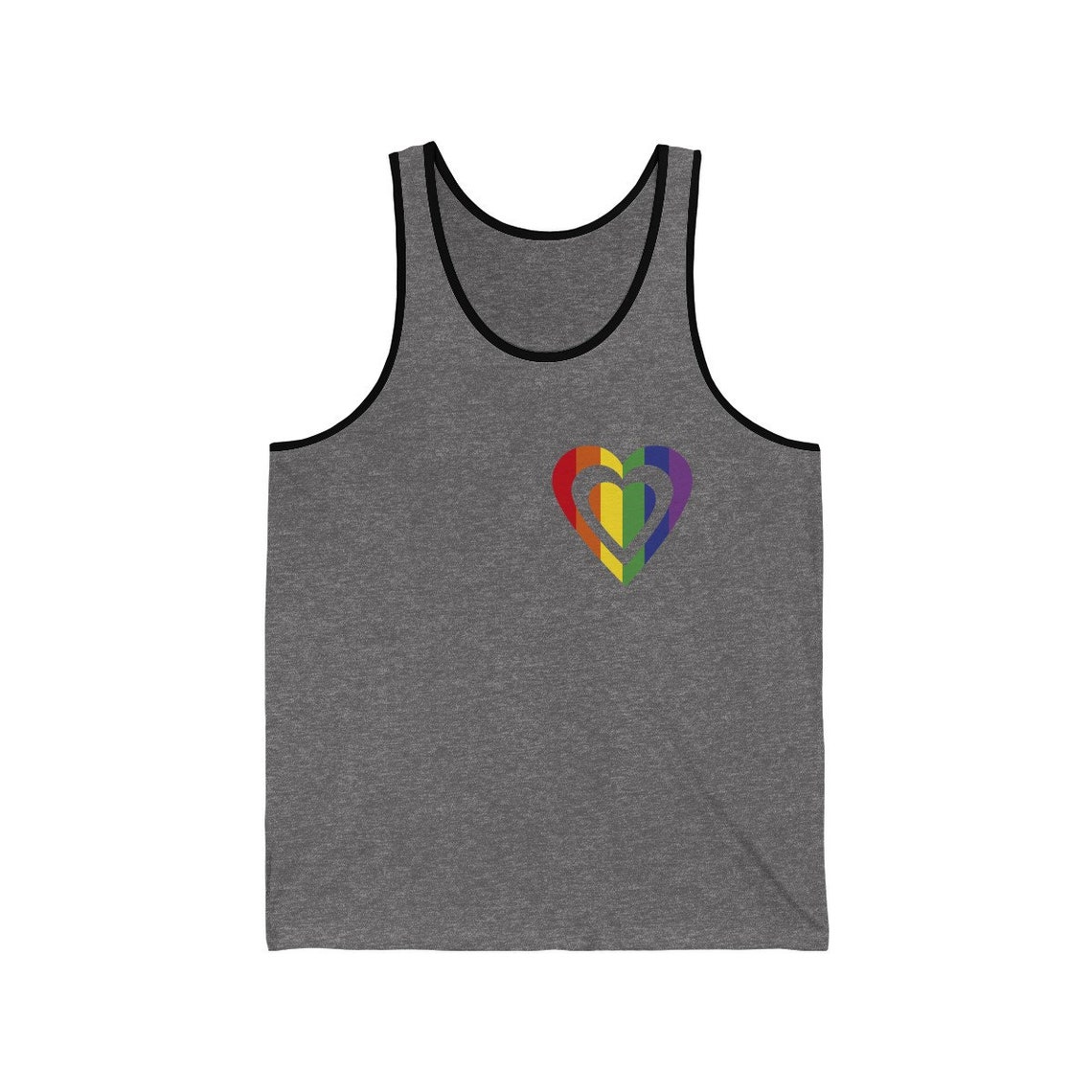 Gay Pride Tank Top Pride Clothing Rainbow Heart Shirt - Etsy