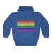 LGBTQ Rainbow Pride Clothing, Rainbow Unisex Heavy Blend Hooded ...