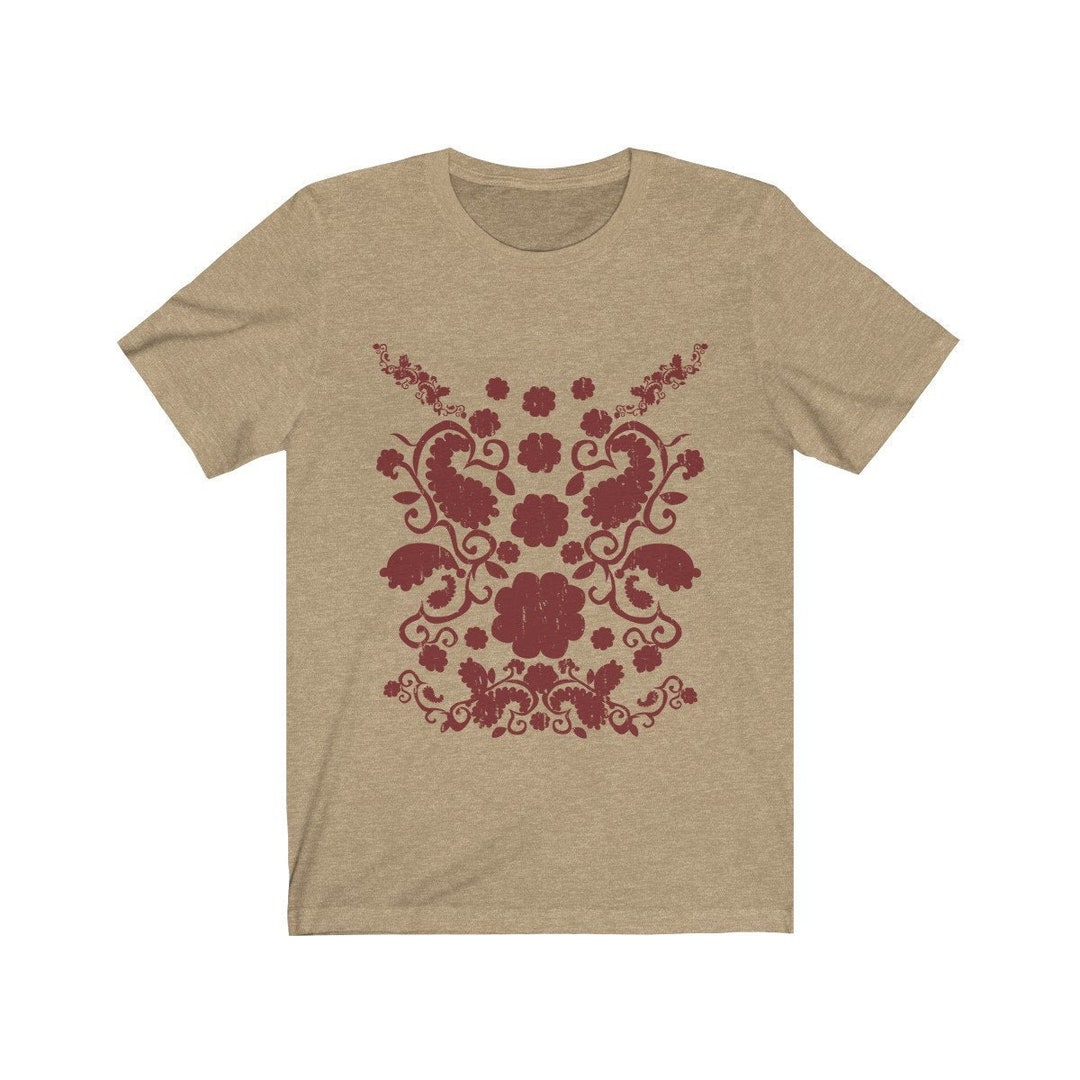 Fall Shirts for Women, Fall Autumn Colors, Red Leaves, Reto Distressed ...