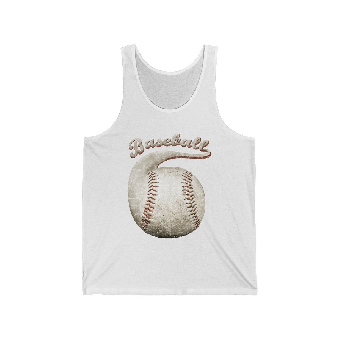 Baseball Shirt Vintage Baseball Tank Top Unisex Tank Top - Etsy