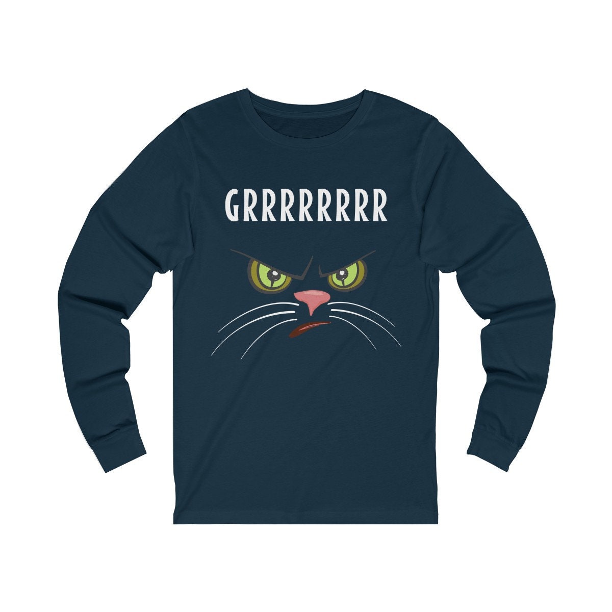 Cute Cat Shirt, Angry Cat Shirt, Mad Cat, Growling Kitty Kitten, Funny ...