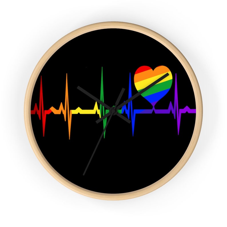 LGBTQ Gifts, Rainbow Pride Wall Clock, Gay Lesbian Pride Gift, LGBTQ ...