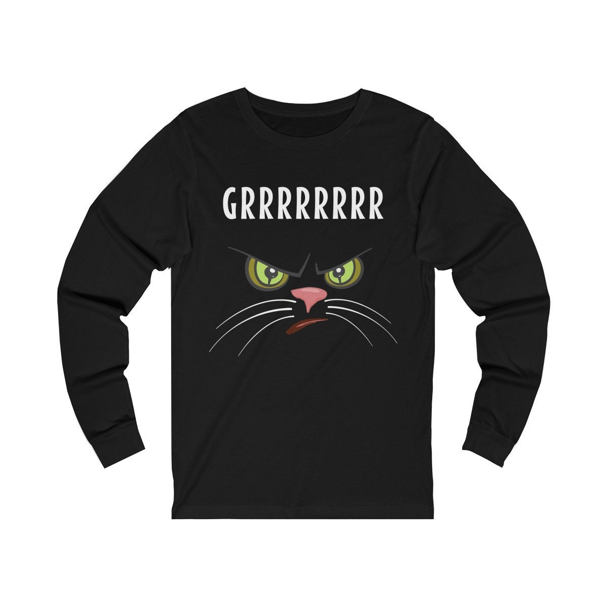 Cute Cat Shirt Angry Cat Shirt Mad Cat Growling Kitty - Etsy
