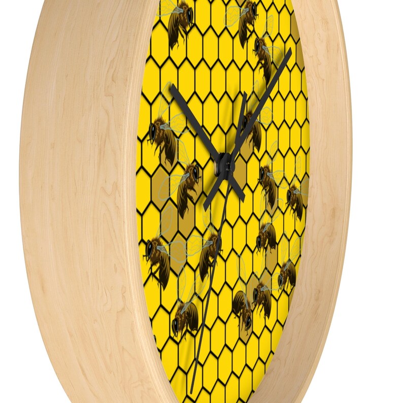 Bee Gifts, Honey Bee and Honeycomb Wall Clock, Gifts for Bee Keepers ...