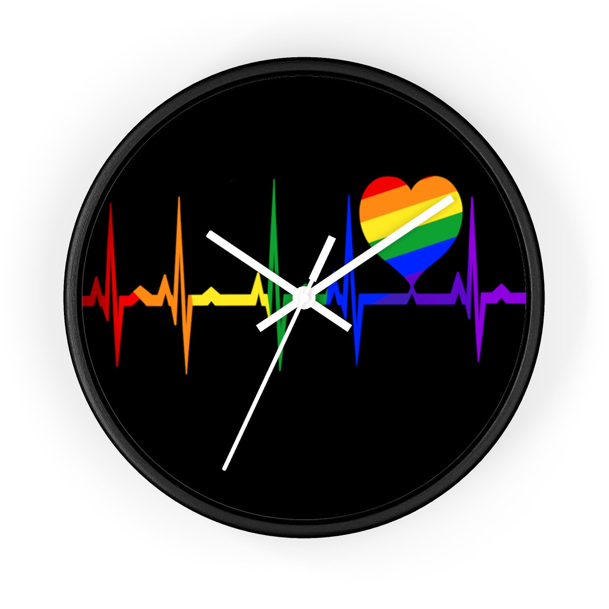 LGBTQ Gifts, Rainbow Pride Wall Clock, Gay Lesbian Pride Gift, LGBTQ ...
