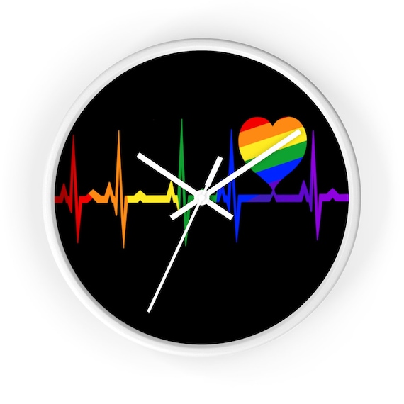 LGBTQ Gifts Rainbow Pride Wall Clock Gay Lesbian Pride Gift - Etsy